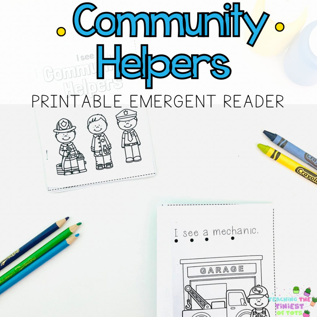 Community Helpers Emergent Readers Sight Word Mini Book |Reading ...
