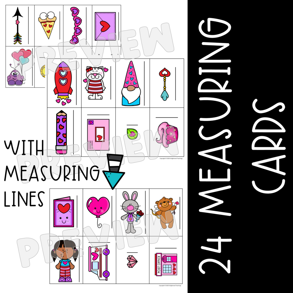 Measurement Games Non Standard Measuring Valentines Measuring ...