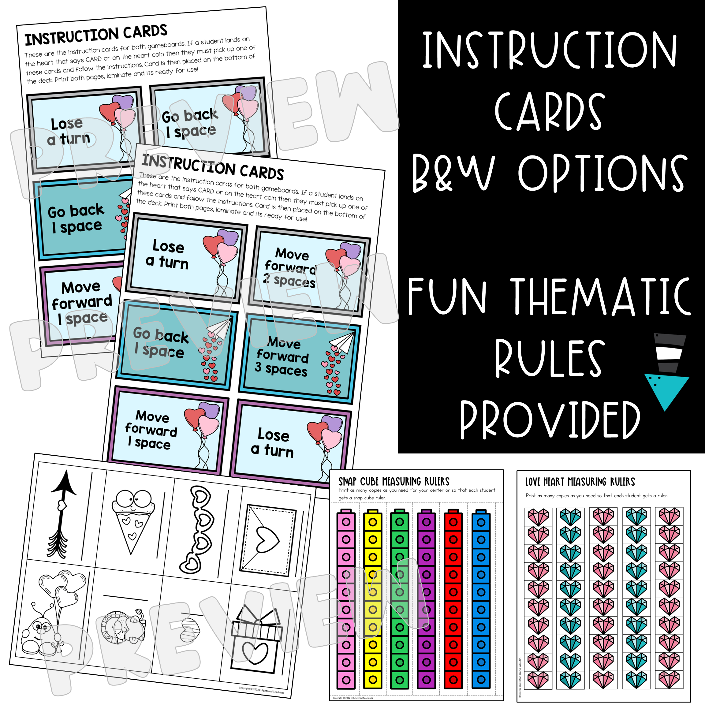 Measurement Games Non Standard Measuring Valentines Measuring ...