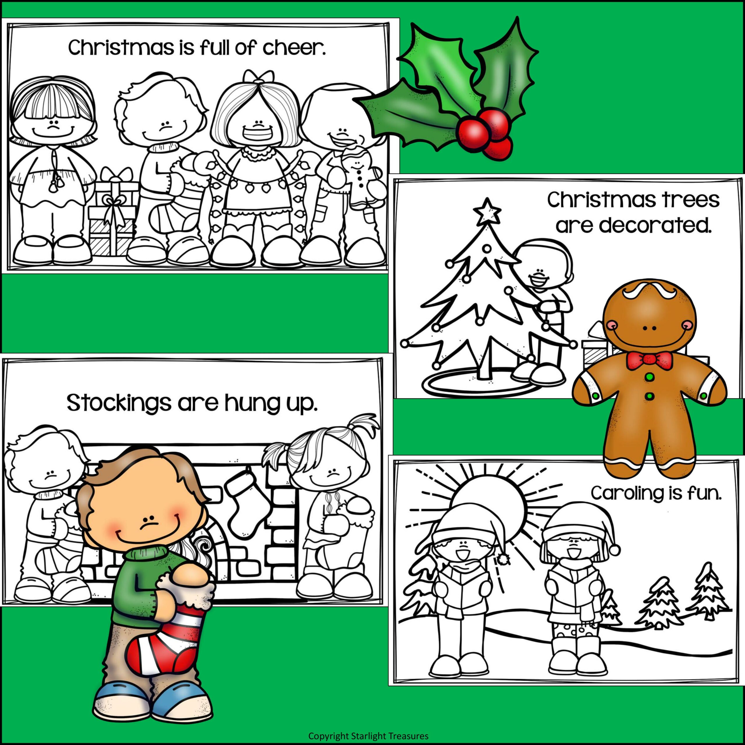 Christmas Mini Book for Early Readers | Made By Teachers