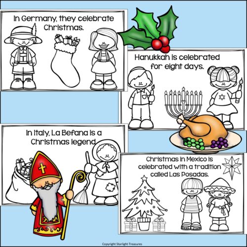 Christmas Around the World Mini Book for Early Readers | Made By Teachers