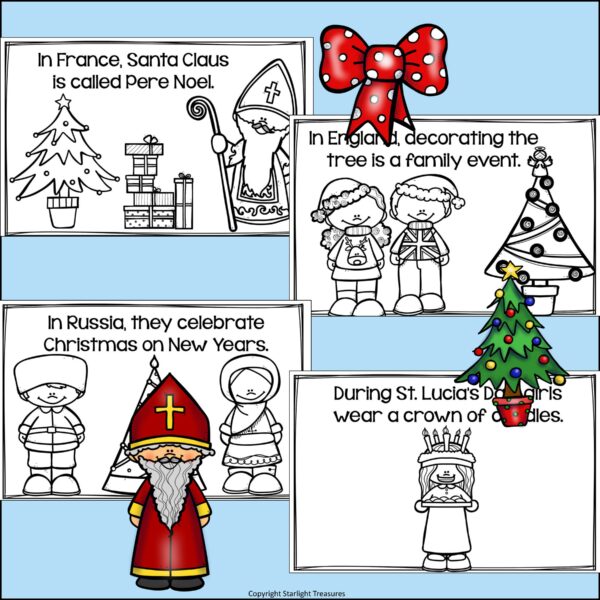 Christmas Around the World Mini Book for Early Readers - Made By Teachers