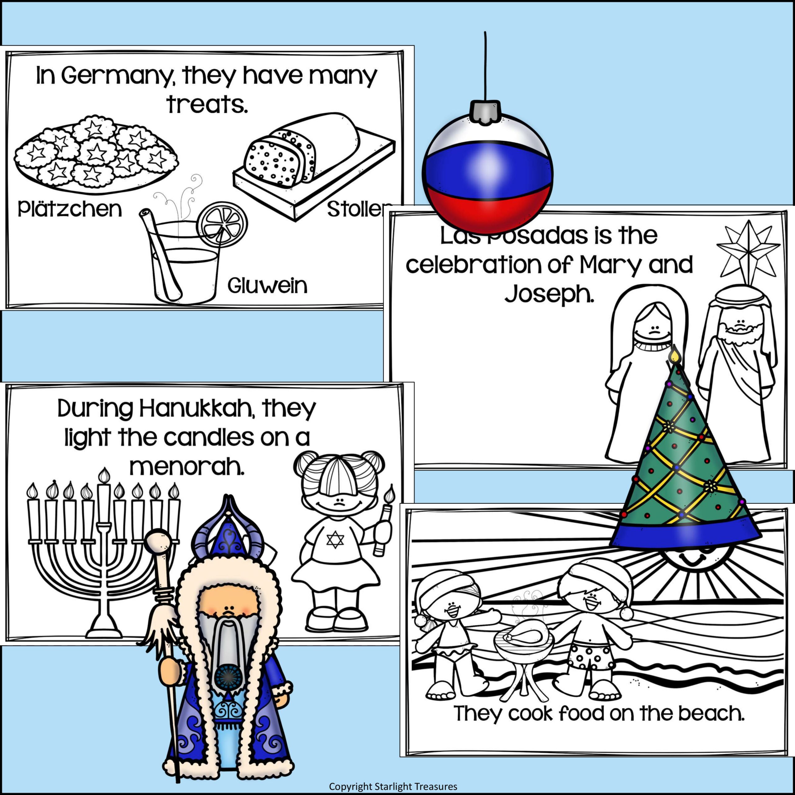 Christmas Around the World Mini Book for Early Readers | Made By Teachers