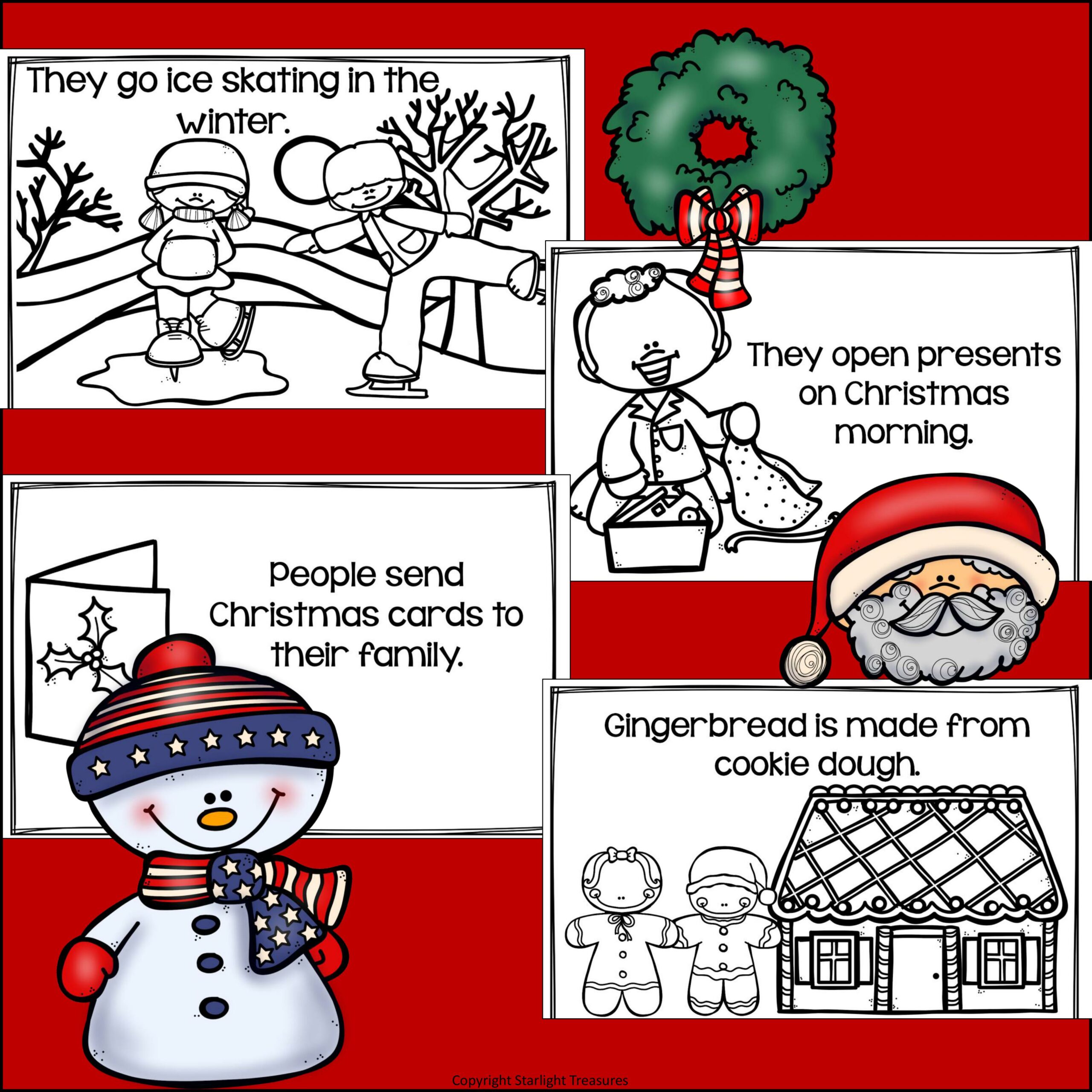 Christmas in America Mini Book for Early Readers - Christmas Activities ...