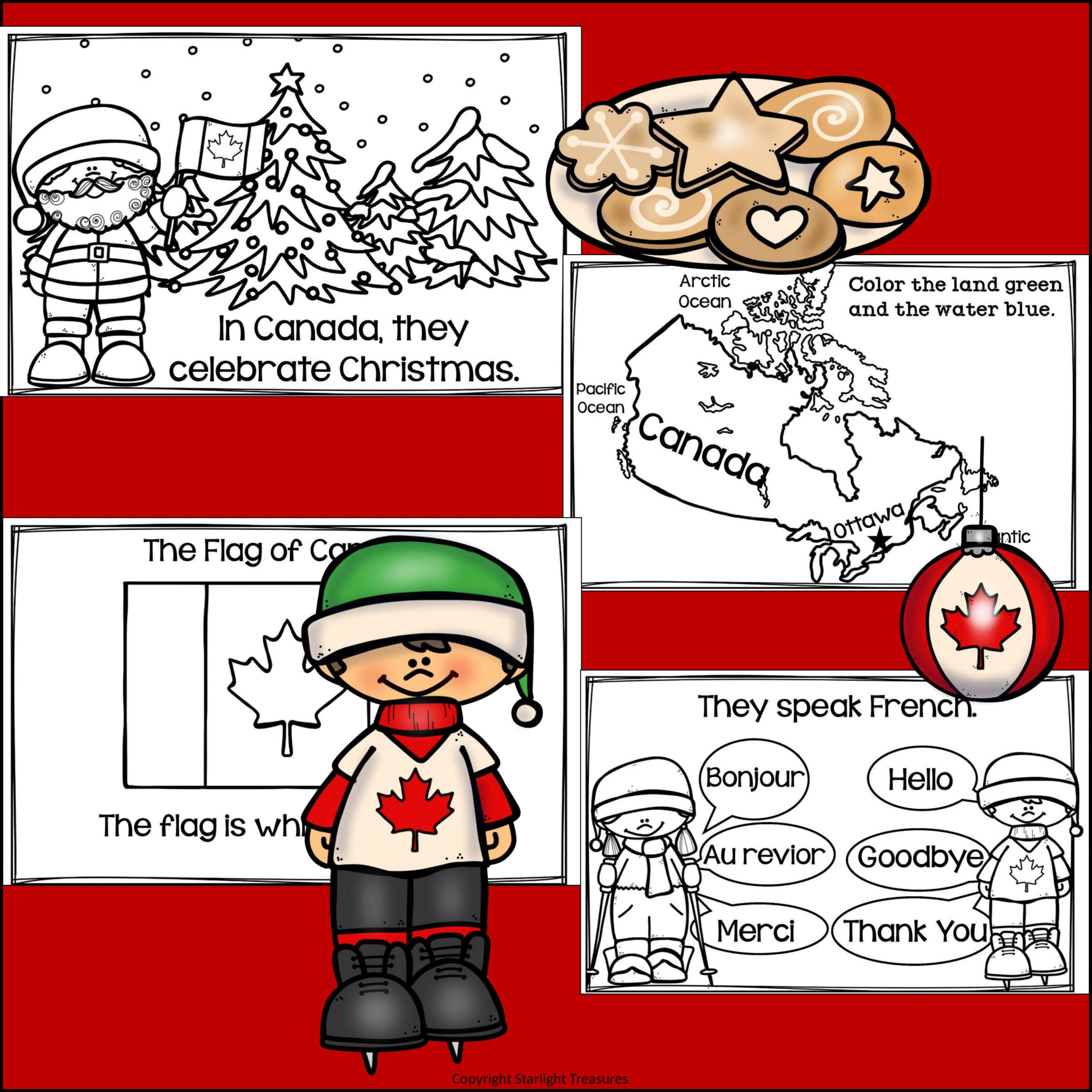Christmas in Canada Mini Book for Early Readers - Christmas Activities ...