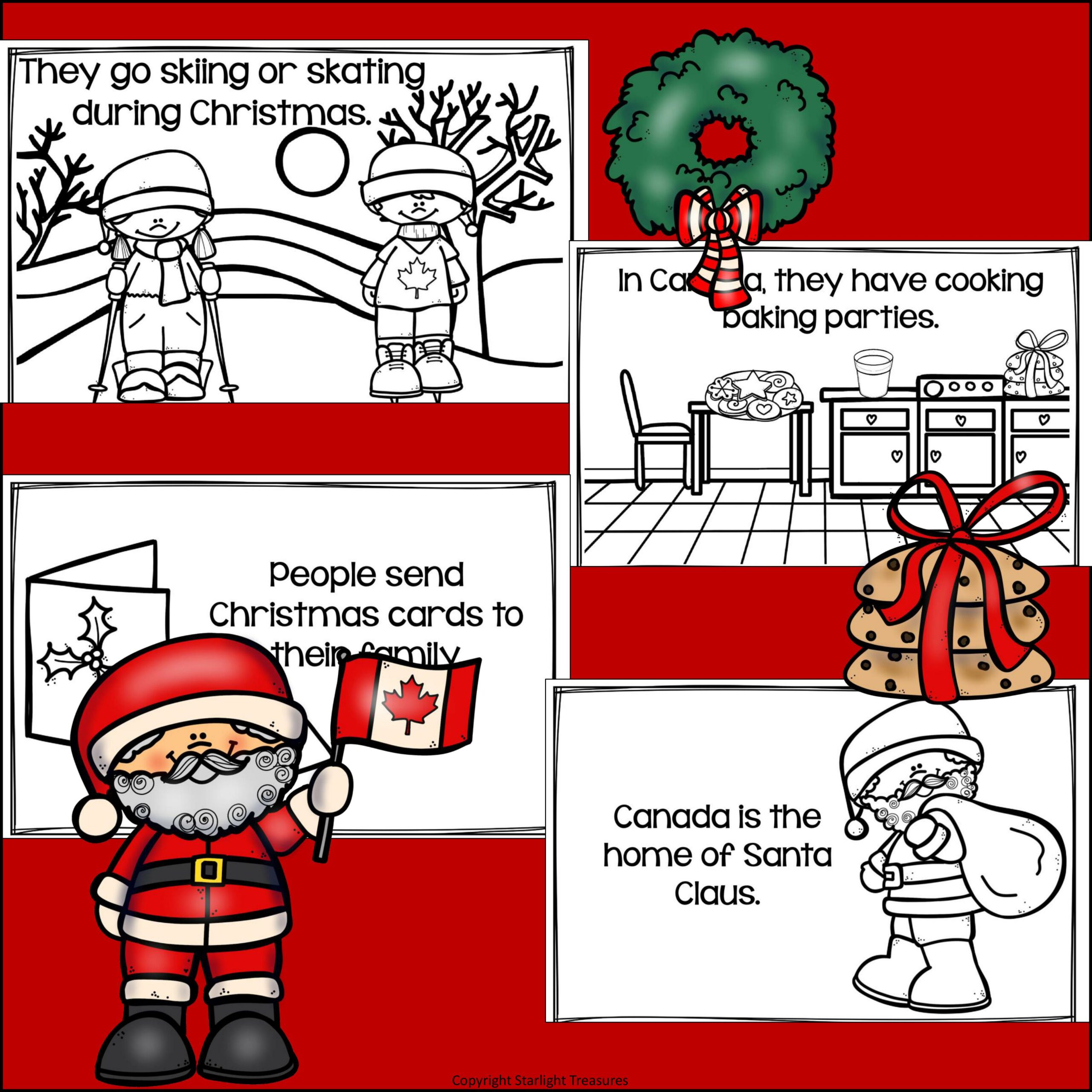 Christmas in Canada Mini Book for Early Readers - Christmas Activities ...