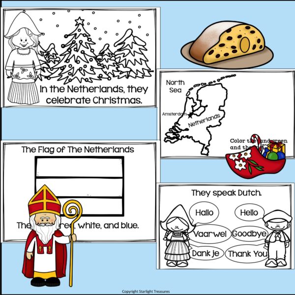 Christmas in the Netherlands Mini Book for Early Readers - Christmas ...