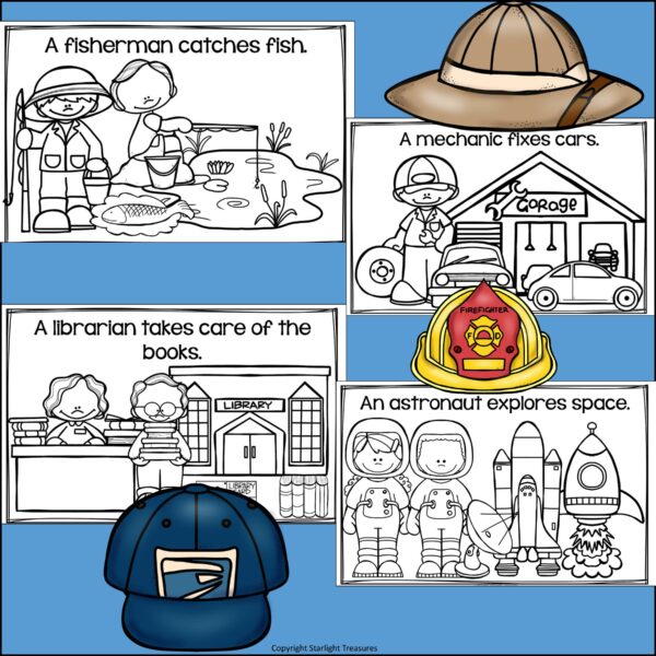 Community Helpers Mini Book for Early Readers - Made By Teachers