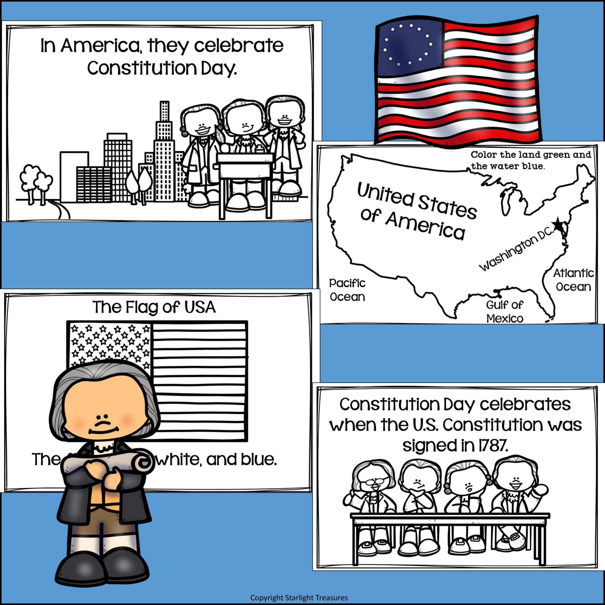 Constitution Day Mini Book for Early Readers | Made By Teachers