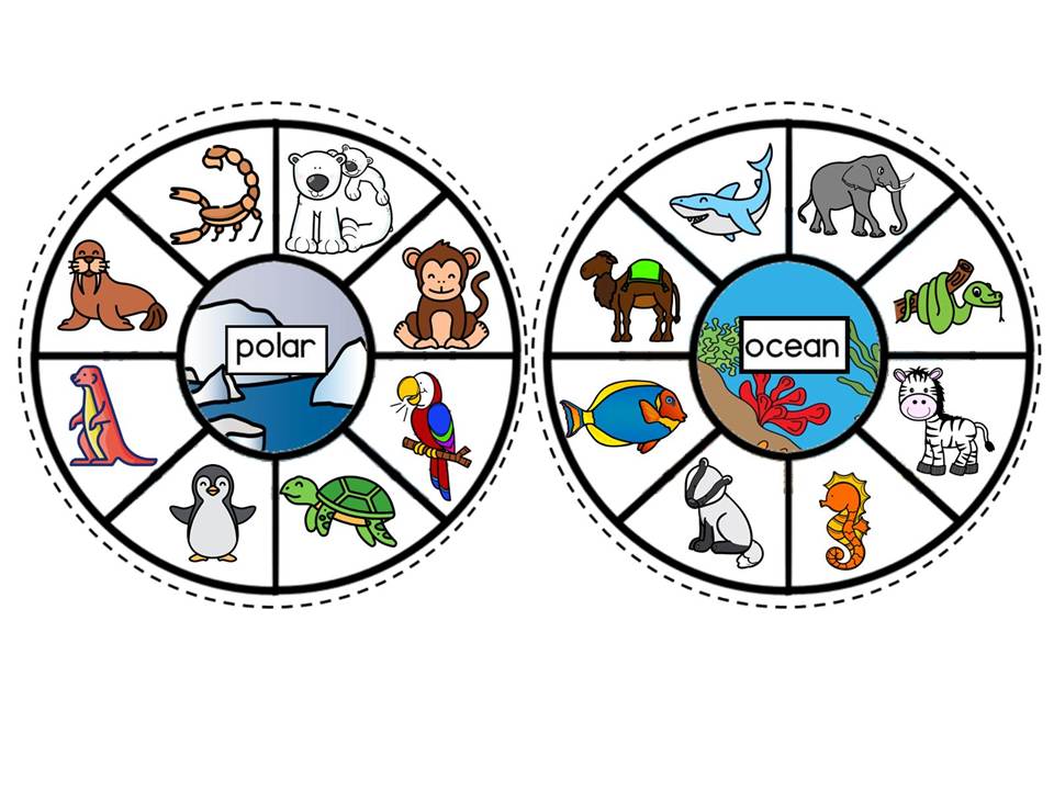 animal habitat clip cards | Made By Teachers
