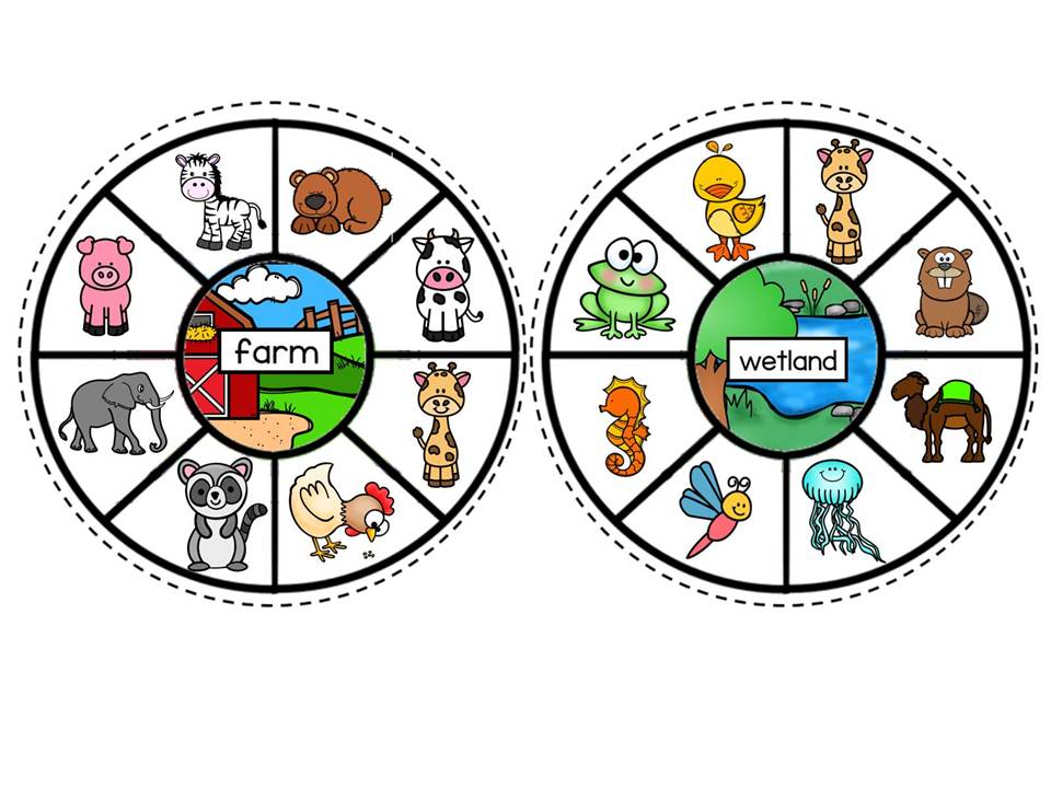 animal habitat clip cards | Made By Teachers