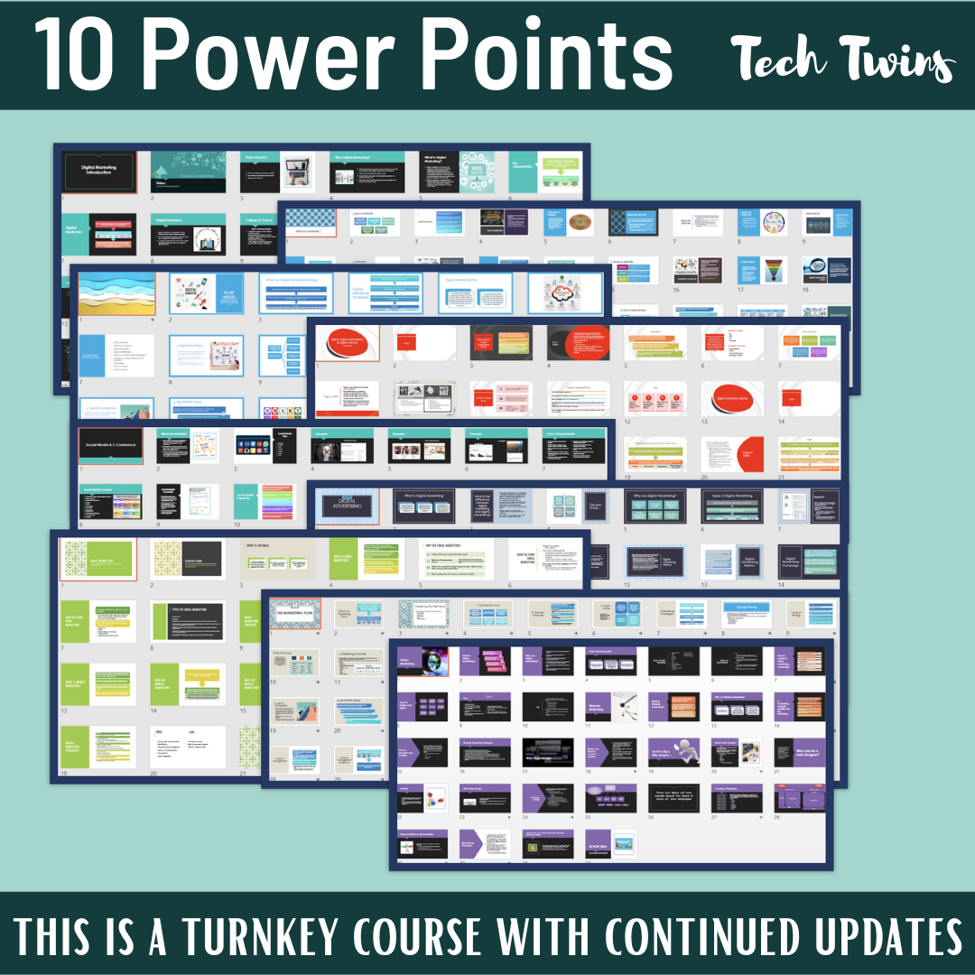 Digital & Social Media Marketing Course & Bundle- Full Year (TURNKEY ...