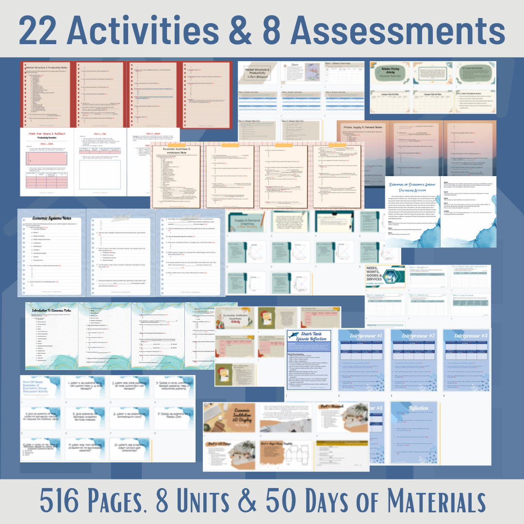 Economics Course & Bundle- 1 Semester (TURNKEY) | Made By Teachers