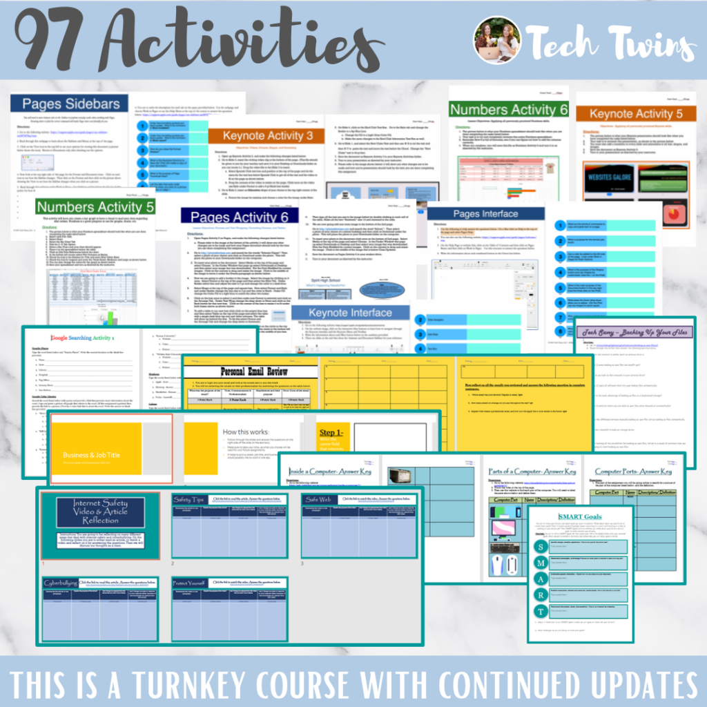 Computer Applications Course & Bundle- Apple Edition - Full Year ...