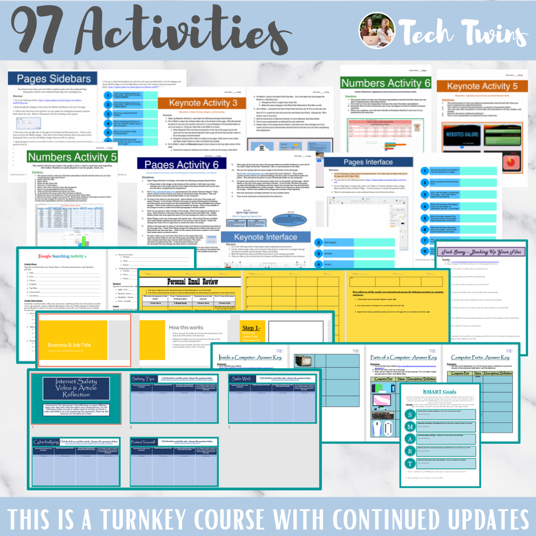 Computer Applications Course & Bundle- Apple Edition - Full Year ...