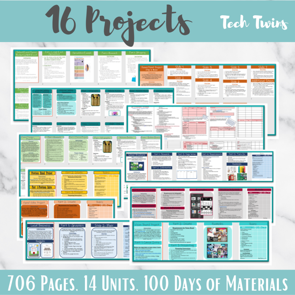 Computer Applications Course & Bundle- Microsoft 2nd Edition-Full Year ...