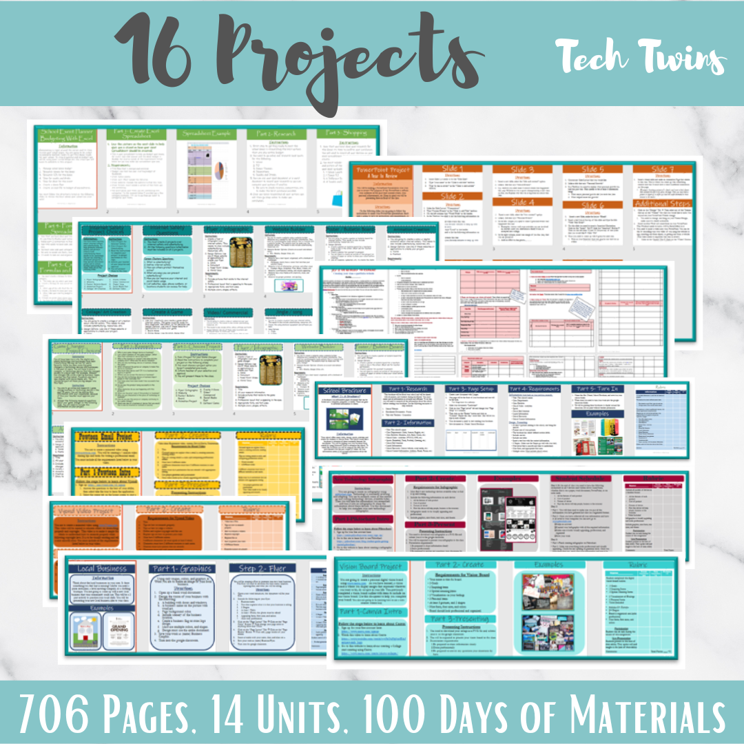 Computer Applications Course & Bundle- Microsoft 2nd Edition-Full Year ...