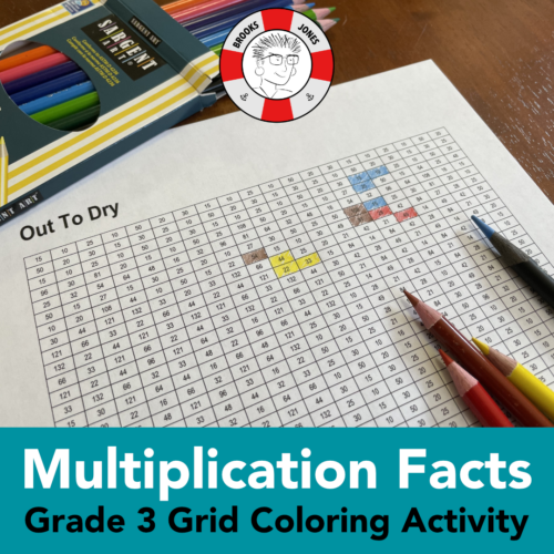 Math Grid Coloring Activity for Grade 3: Multiplication Facts | Made By ... Math Grid Coloring Activity for Grade 3: Multiplication Facts | Made By ...