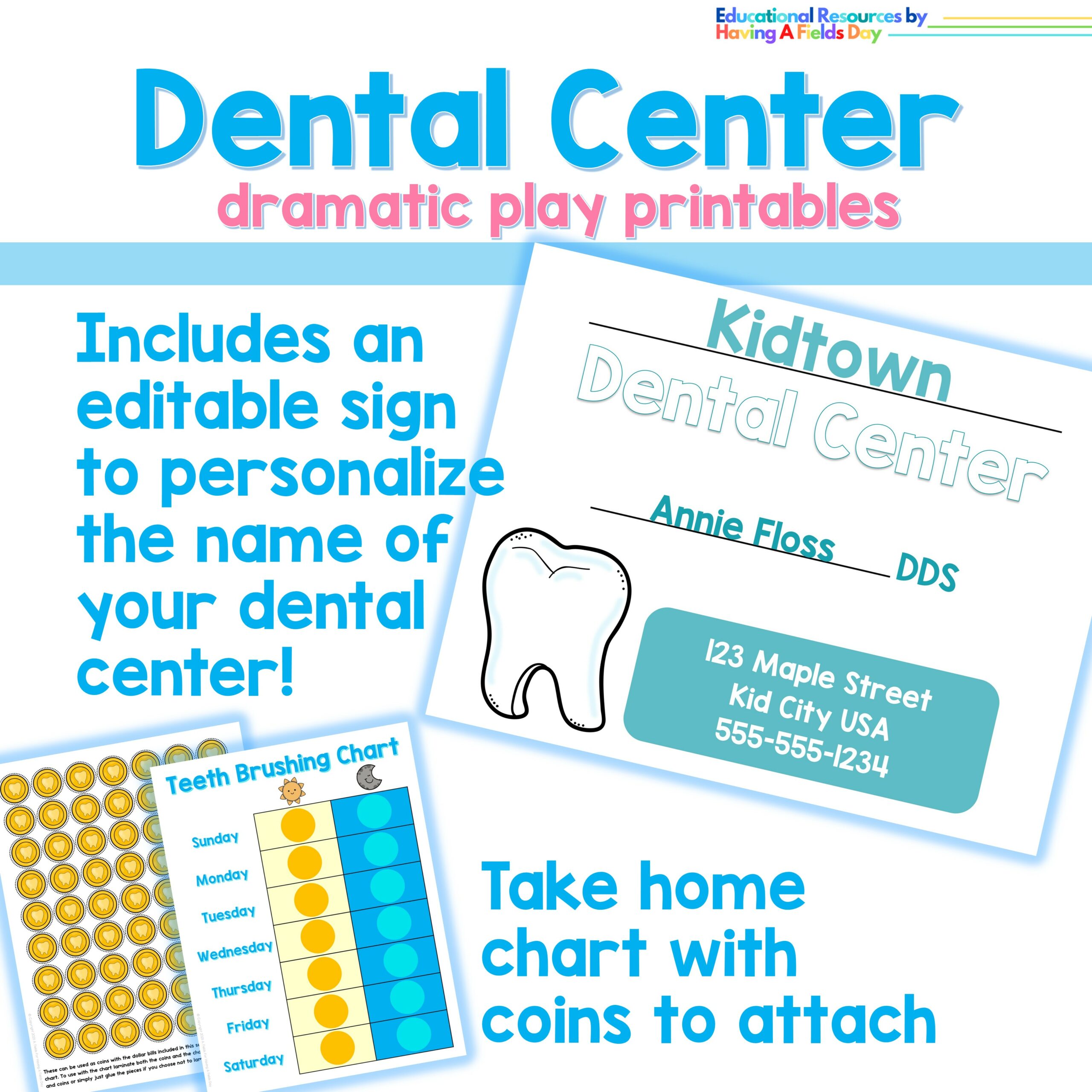 Dramatic Play - Dental Care Center | Dentist Office | Made By Teachers