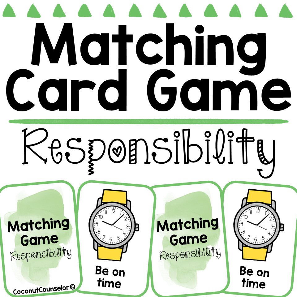 Responsibility Matching Game | Made By Teachers