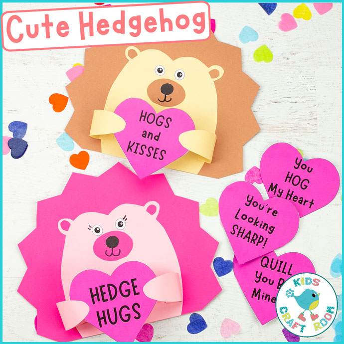 Cute Hedgehog Valentine Craft | Made By Teachers