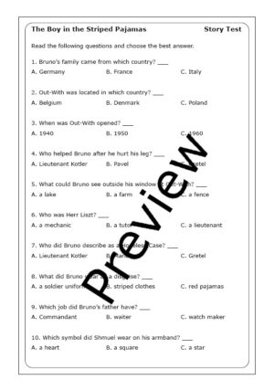 John Boyne "The Boy in the Striped Pajamas" worksheets | Made By Teachers