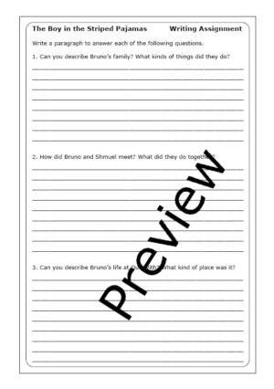 John Boyne "The Boy in the Striped Pajamas" worksheets | Made By Teachers