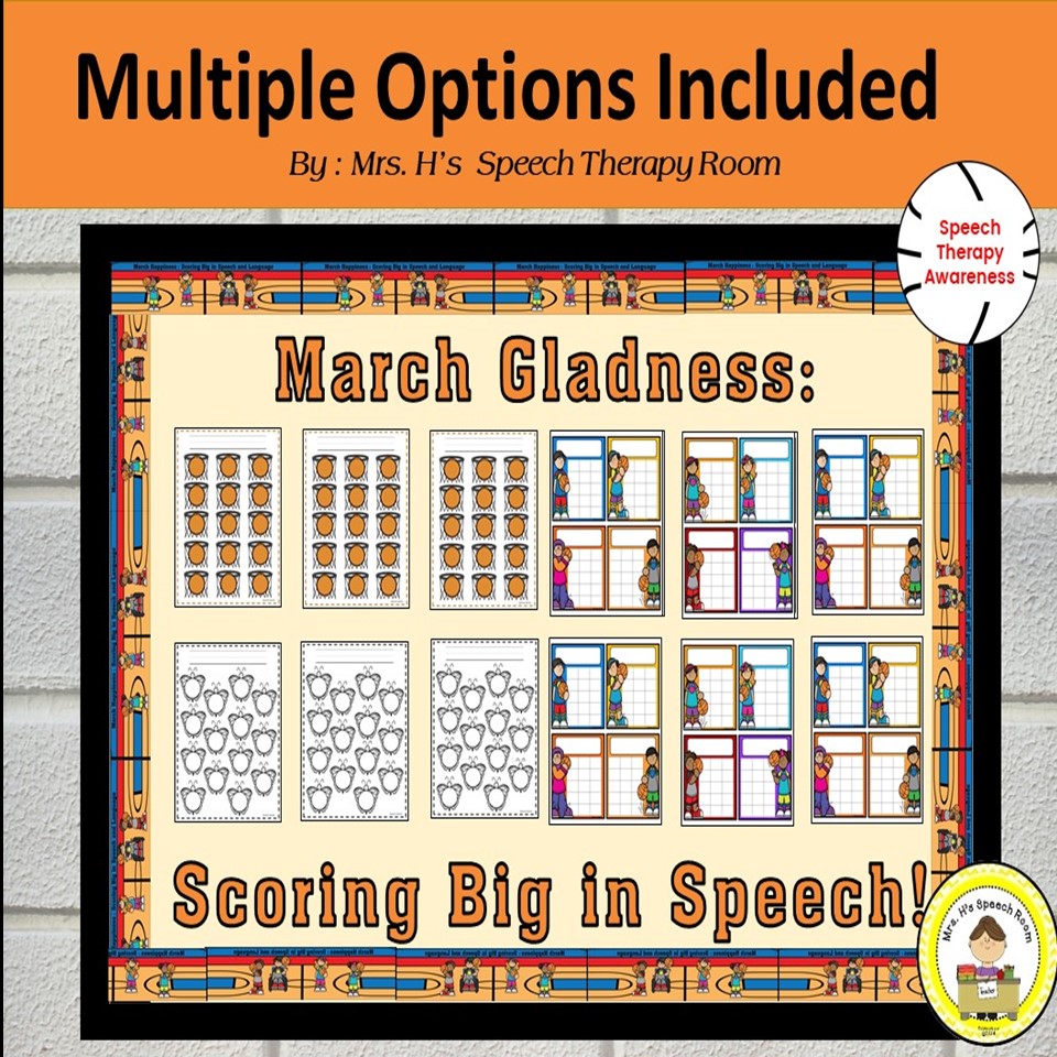 Speech Therapy Bulletin Board Room Decor for Spring with March ...