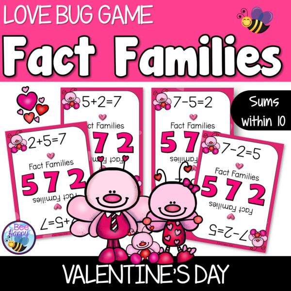 Valentine's Day Fact Families Game | Made By Teachers