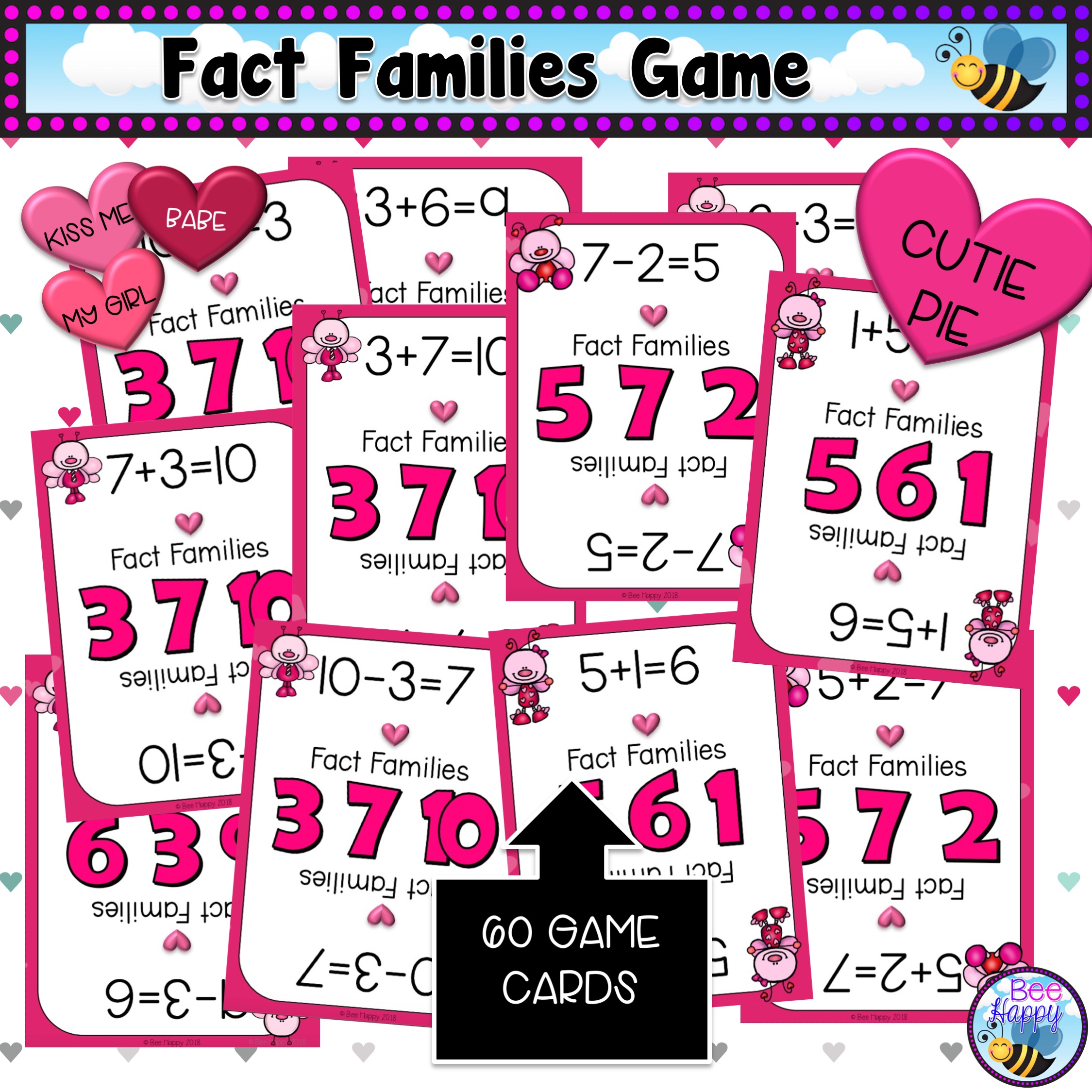 Valentine's Day Fact Families Game | Made By Teachers