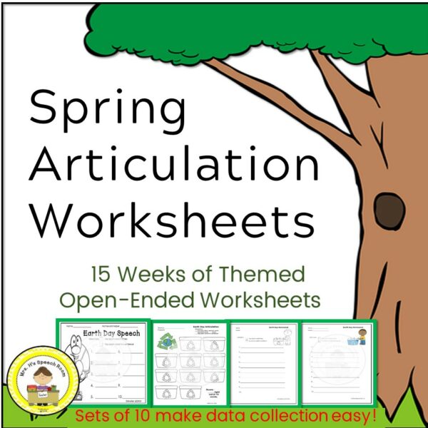 Spring Articulation Worksheets for Speech Therapy | Made By Teachers