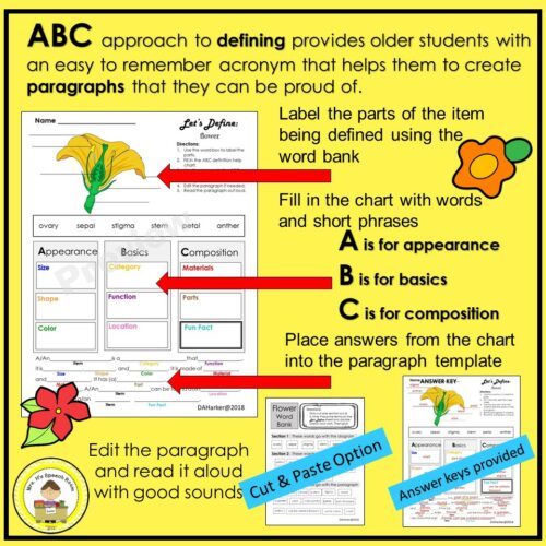 Describing and Defining in Speech Therapy - Spring Edition | Made By ...