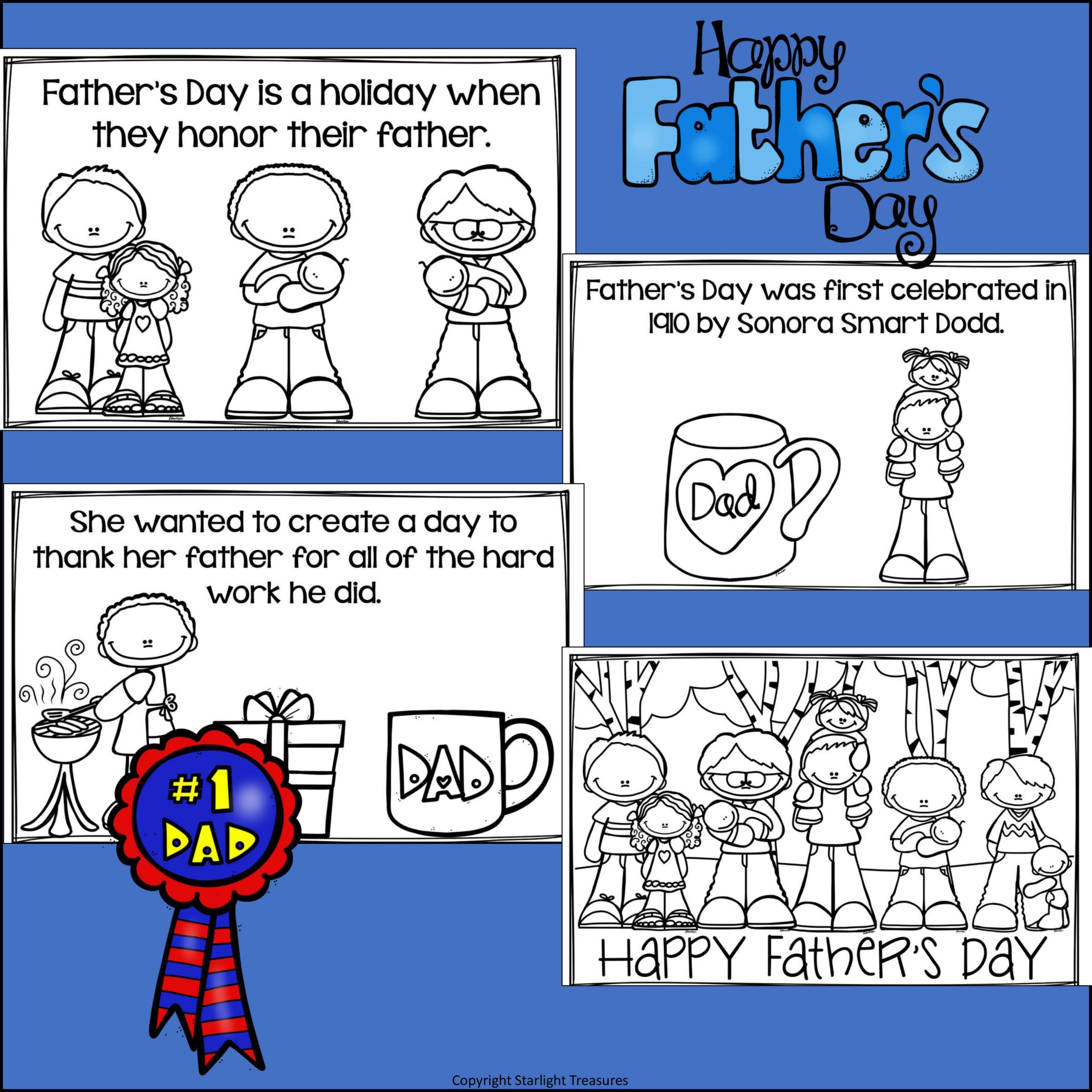 Father's Day Mini Book for Early Readers | Made By Teachers