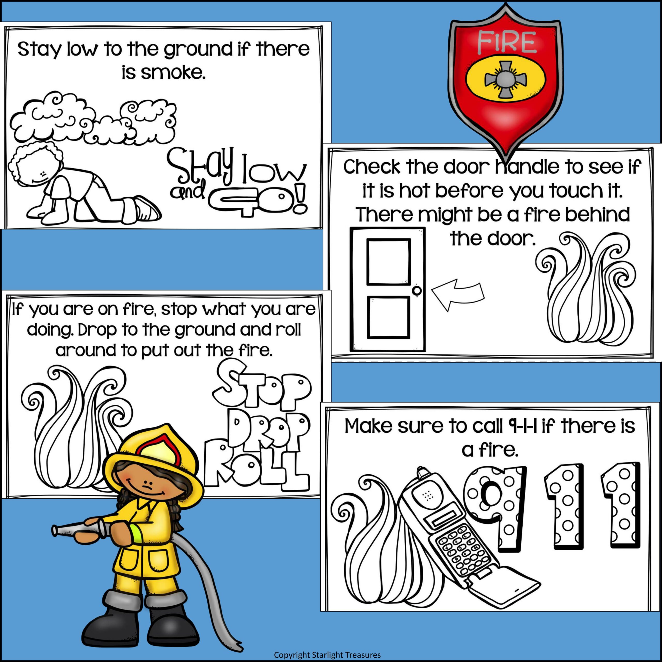 Fire Safety Mini Book for Early Readers | Made By Teachers