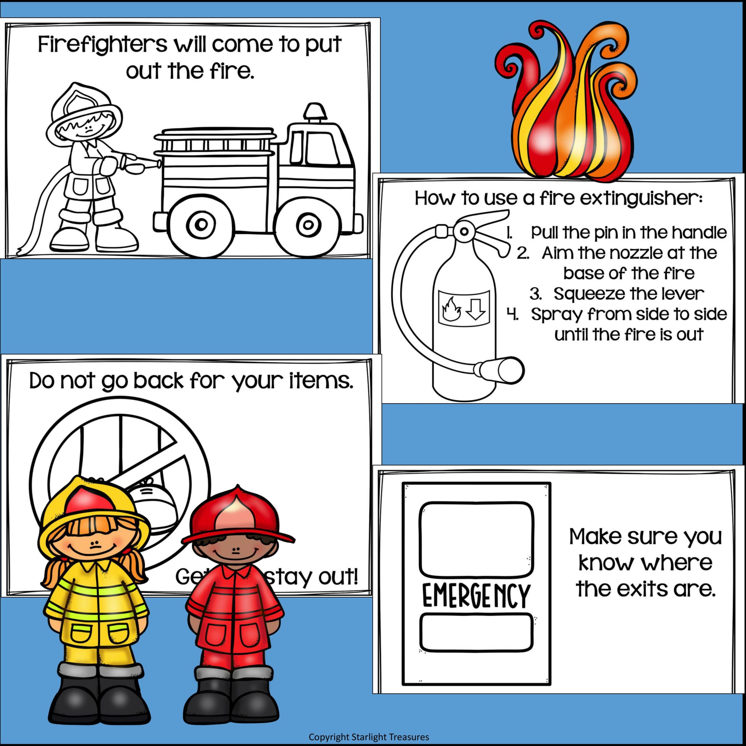Fire Safety Mini Book for Early Readers | Made By Teachers