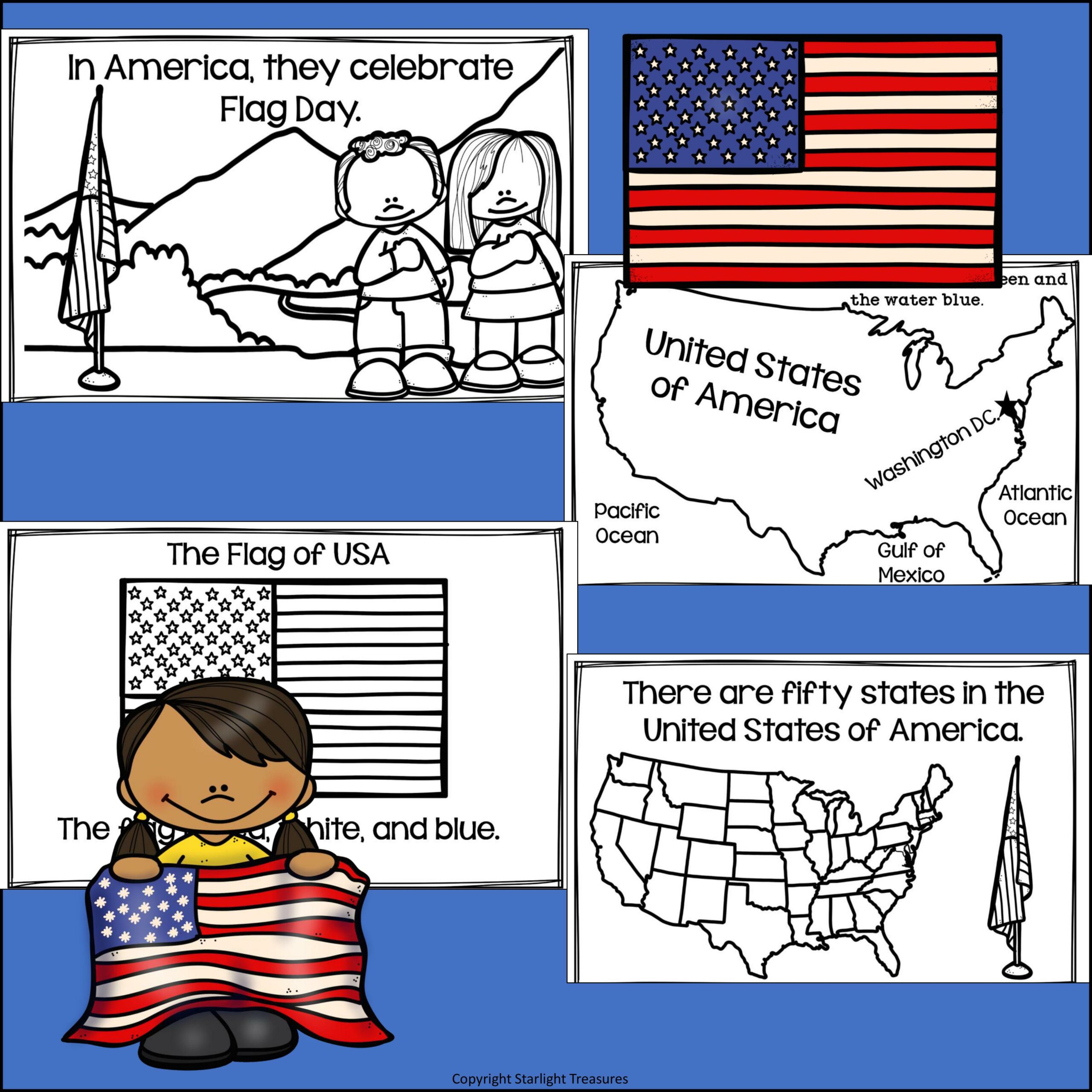 Flag Day Mini Book for Early Readers | Made By Teachers