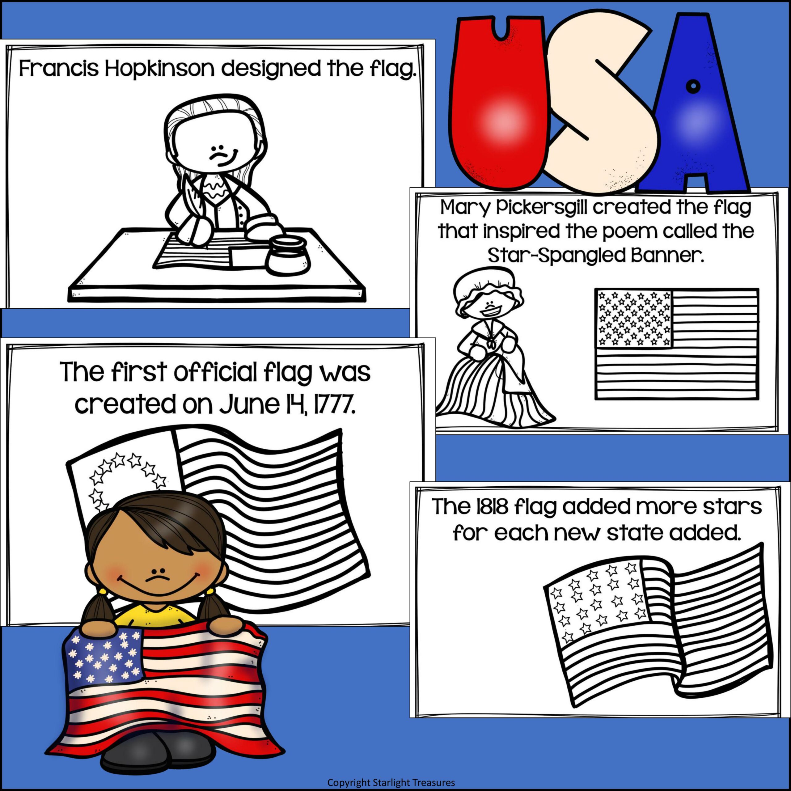 Flag Day Mini Book for Early Readers | Made By Teachers