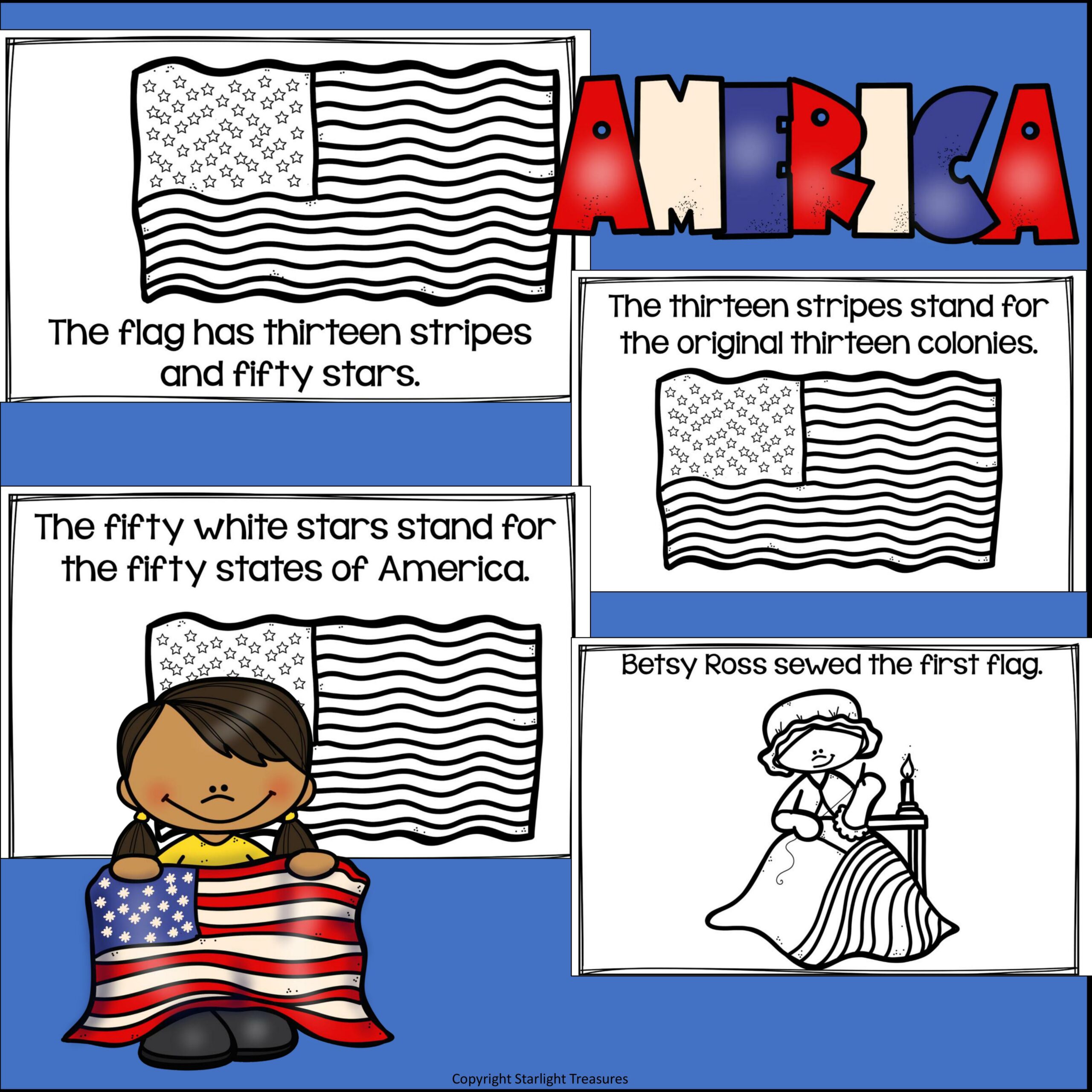 Flag Day Mini Book for Early Readers | Made By Teachers