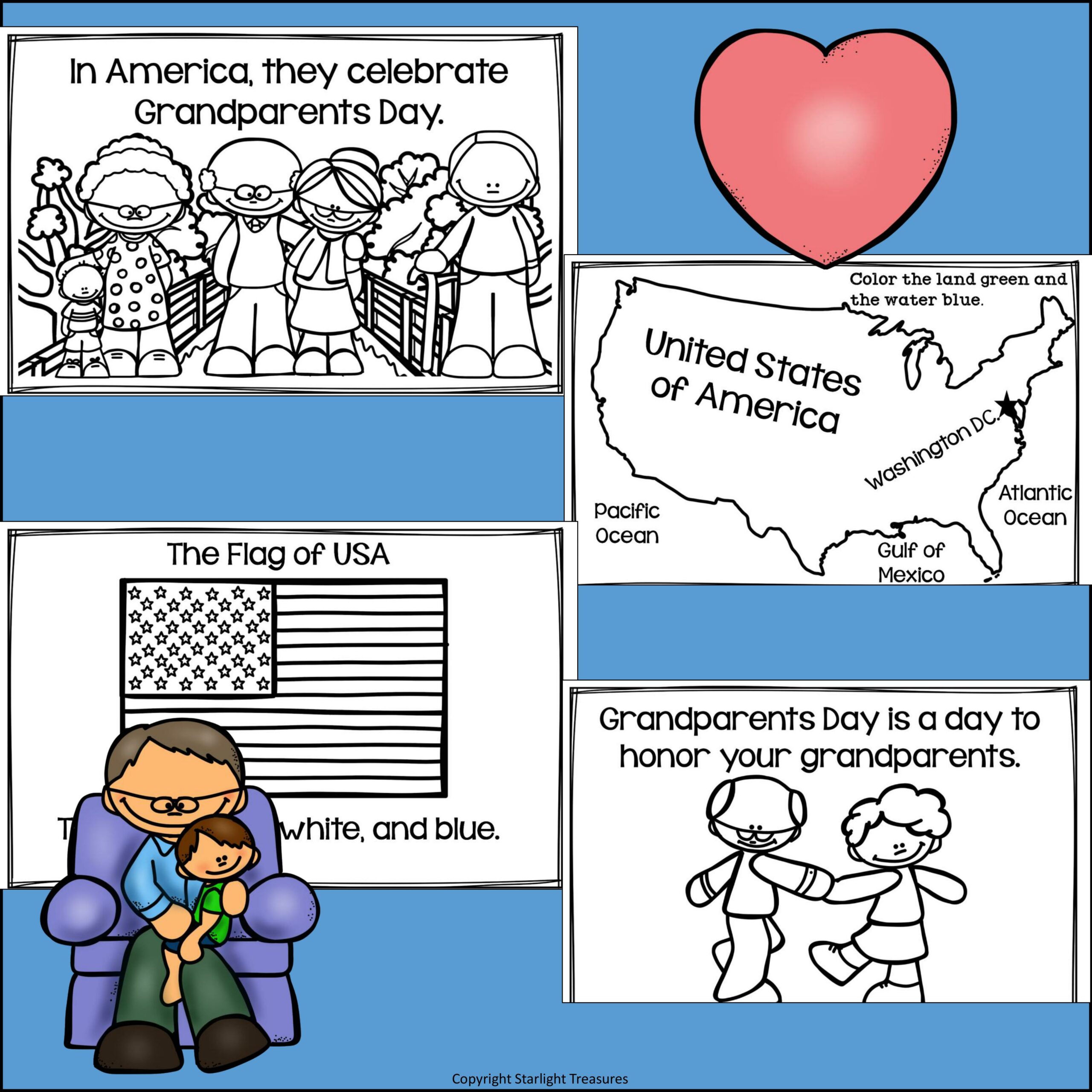 Grandparents Day Mini Book for Early Readers | Made By Teachers