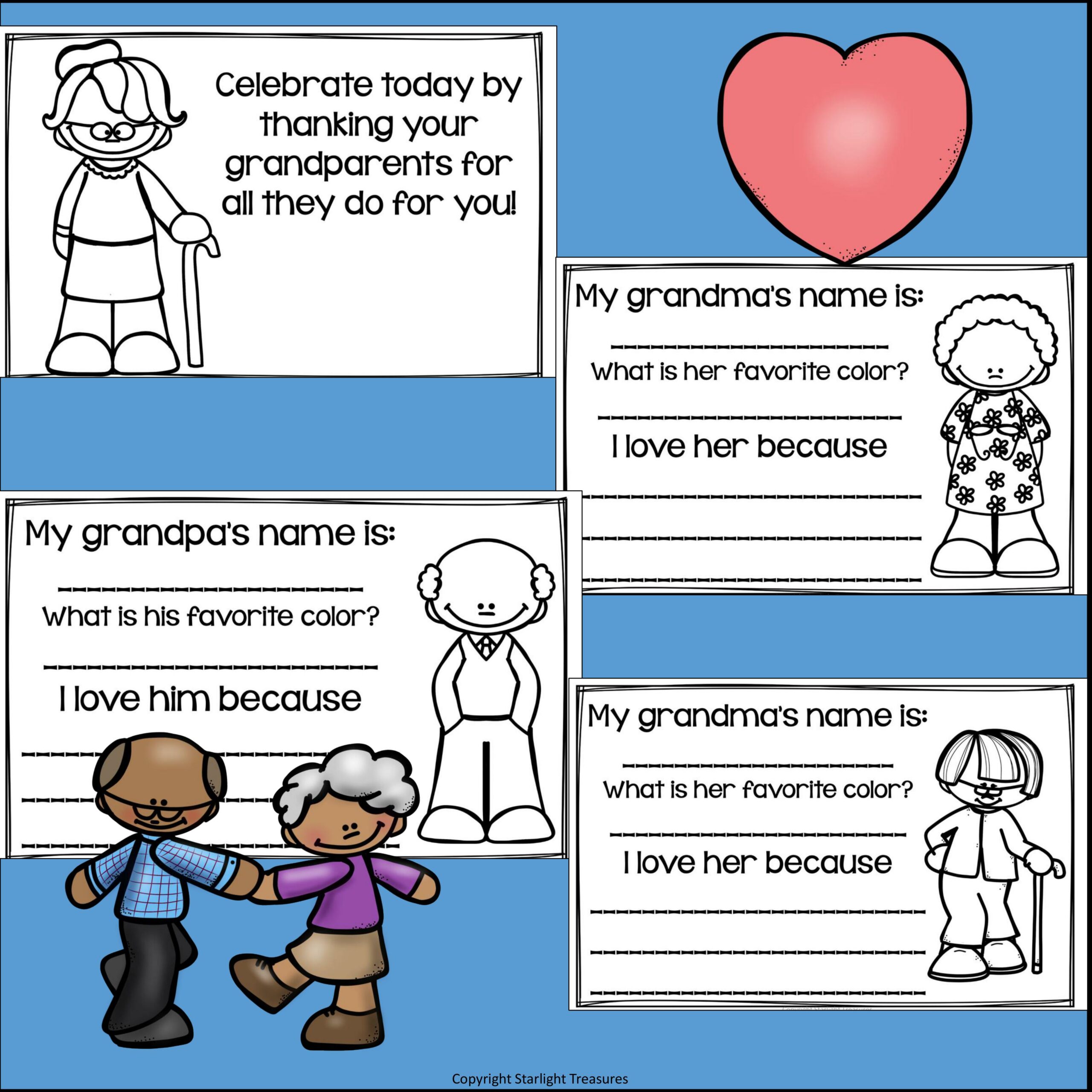 Grandparents Day Mini Book for Early Readers | Made By Teachers