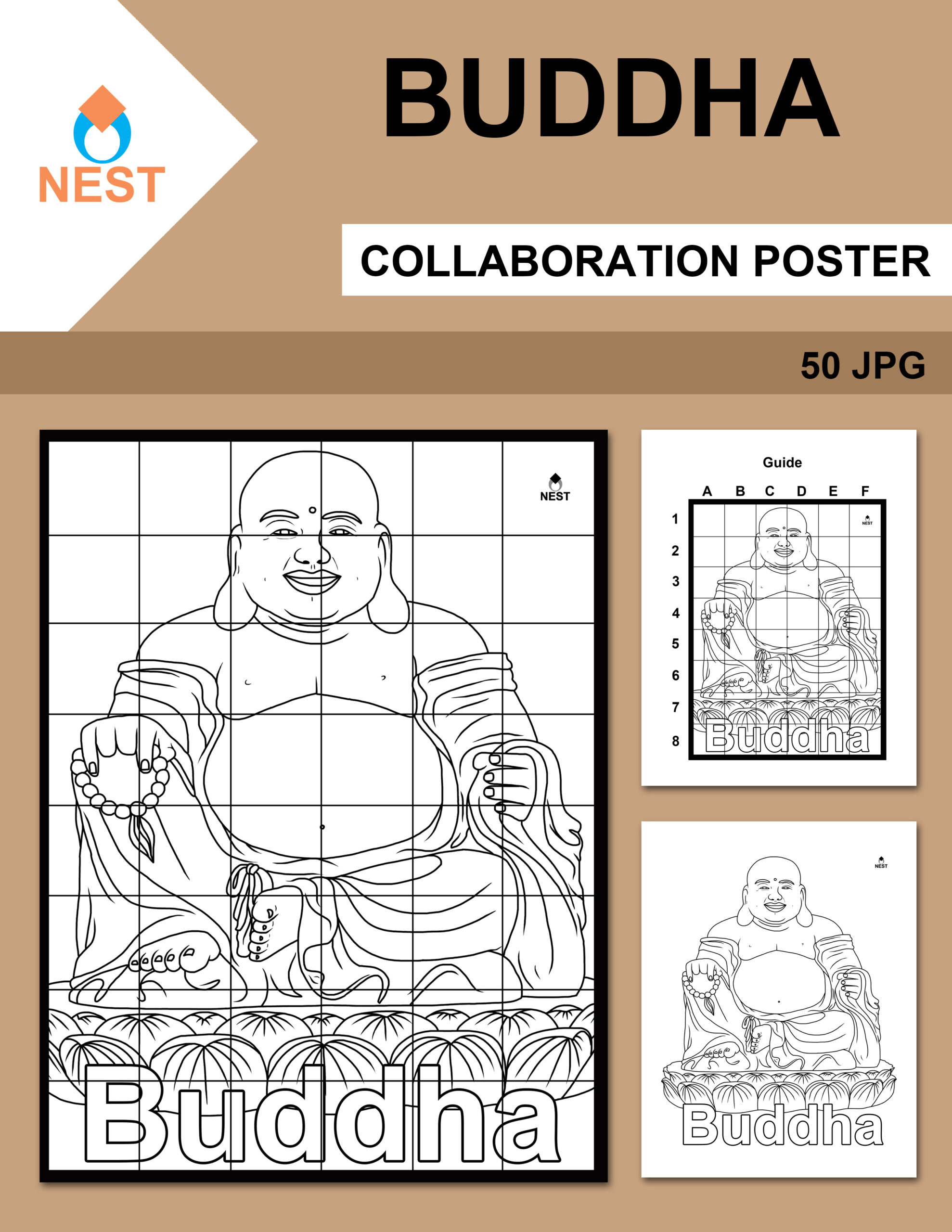 Buddha Collaboration Poster | Made By Teachers