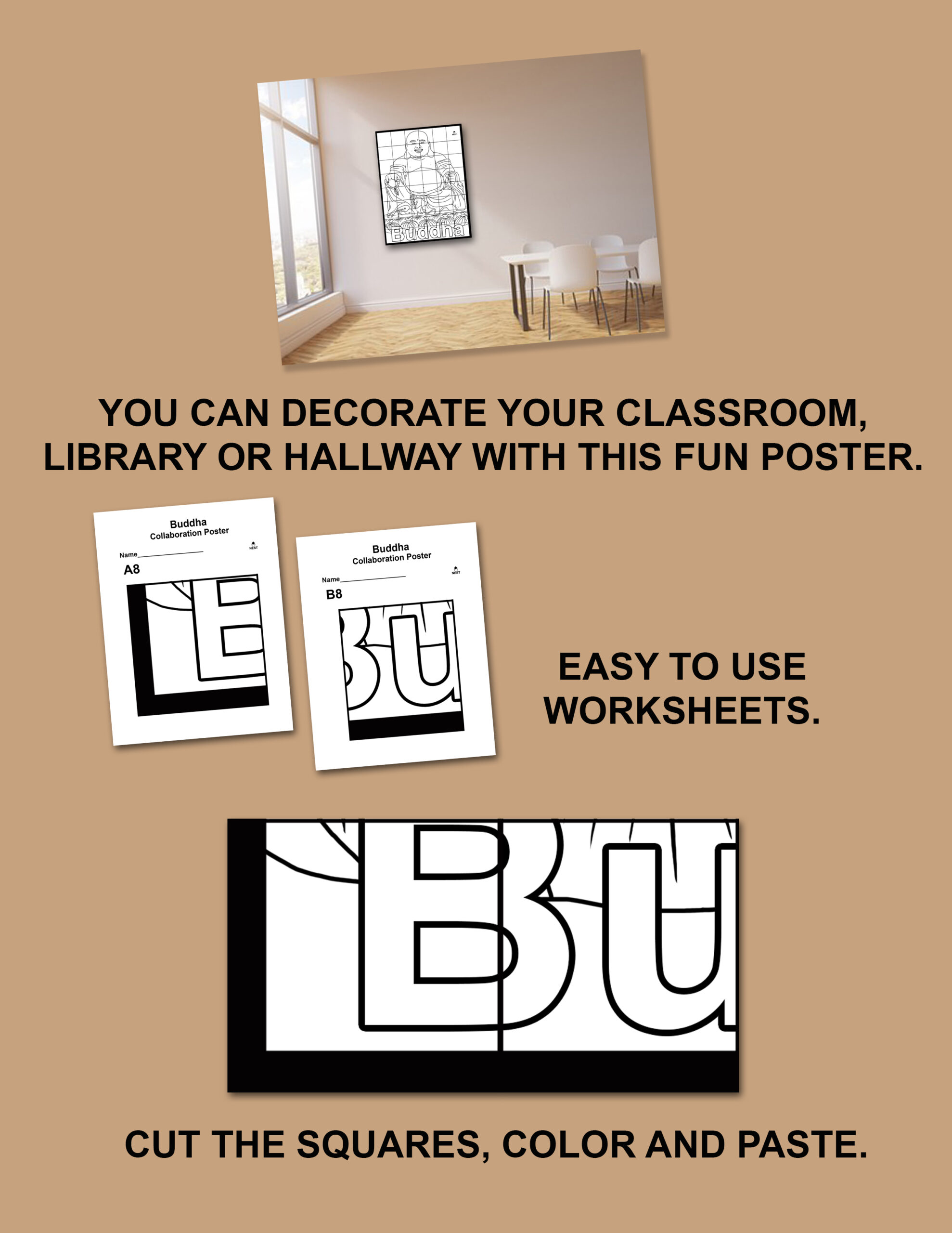 Buddha Collaboration Poster | Made By Teachers