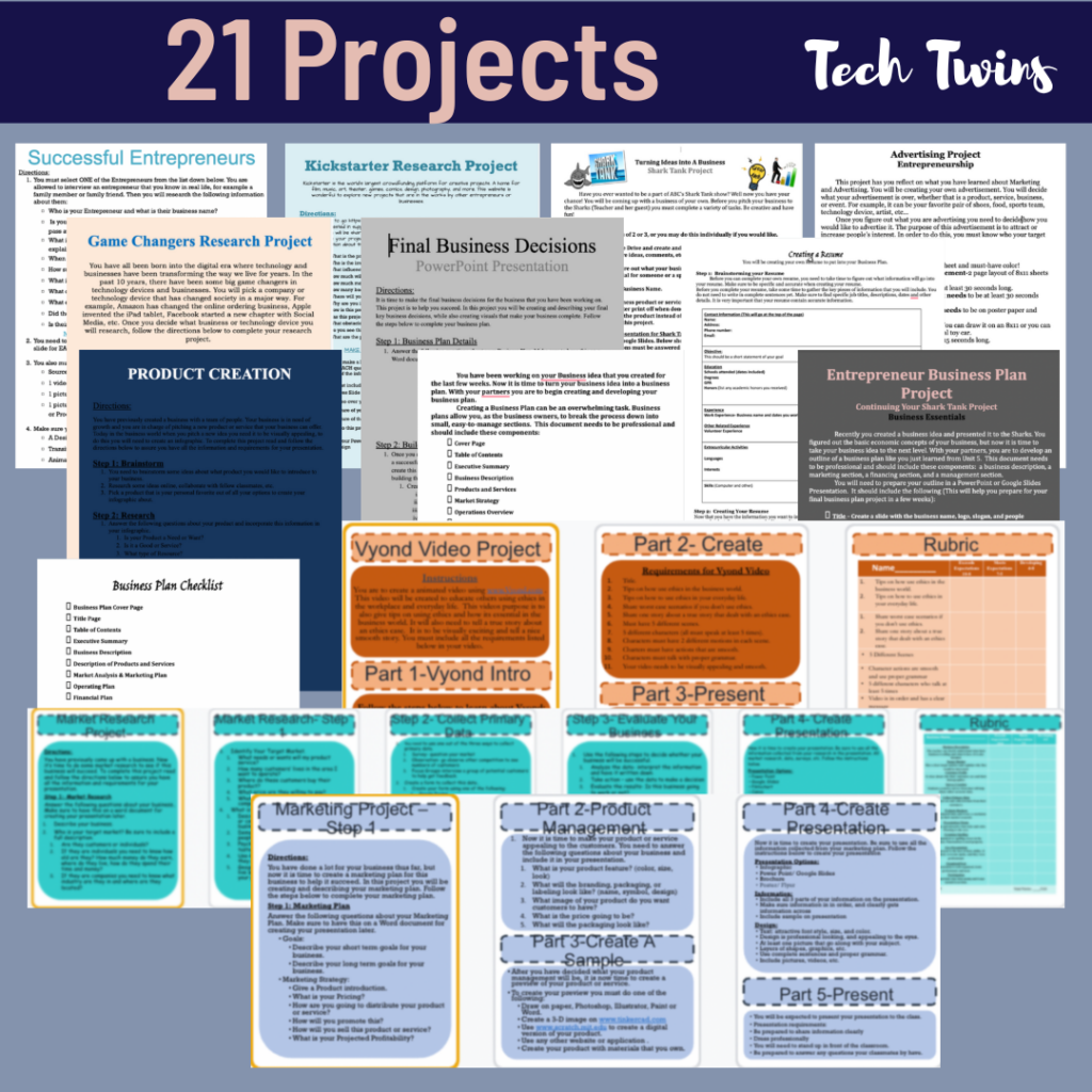 Entrepreneurship Course & Bundle- Full Year (TURNKEY) | Made By Teachers