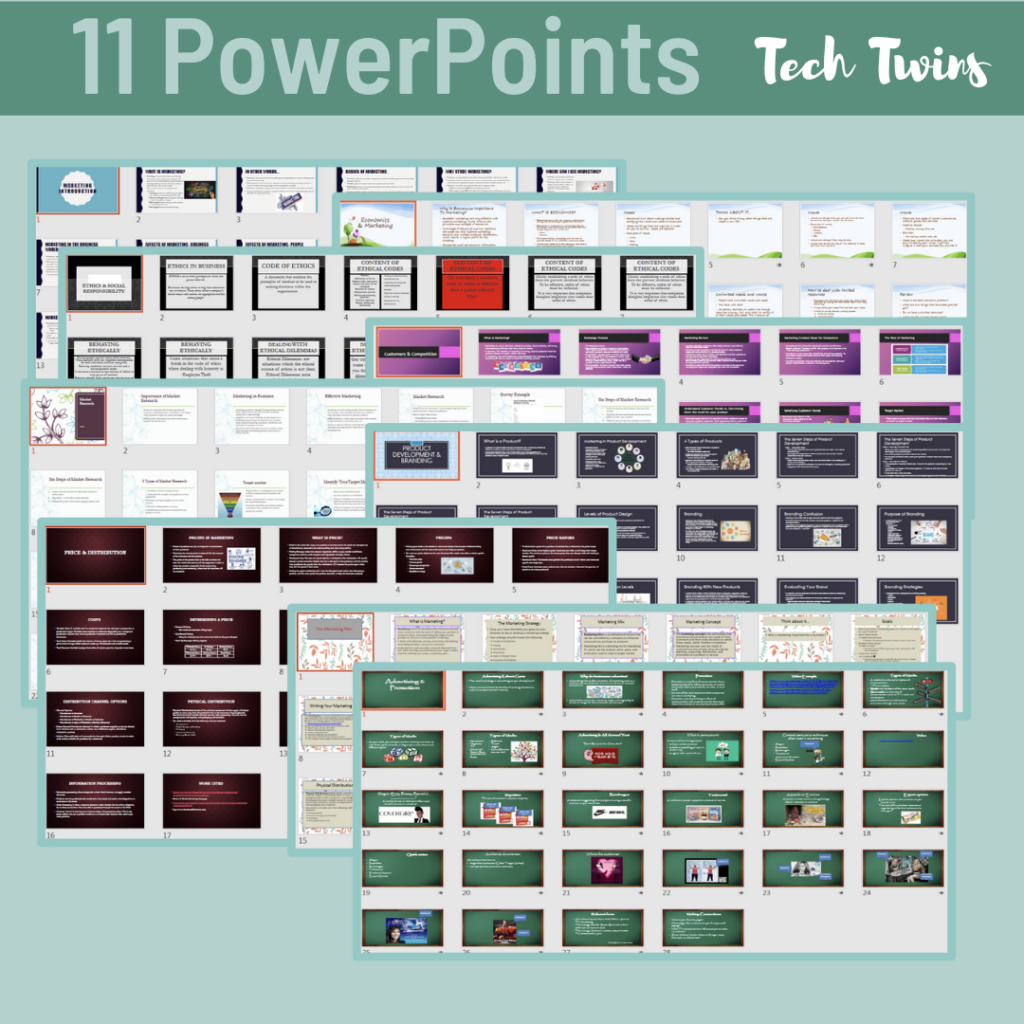 Marketing Course & Bundle- Full Year (TURNKEY) | Made By Teachers