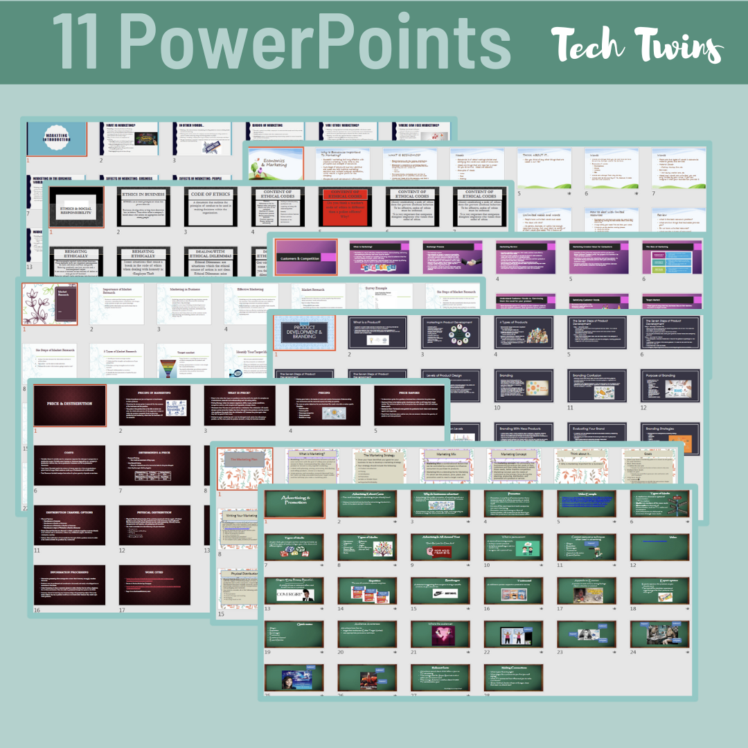 Marketing Course & Bundle- Full Year (TURNKEY) | Made By Teachers