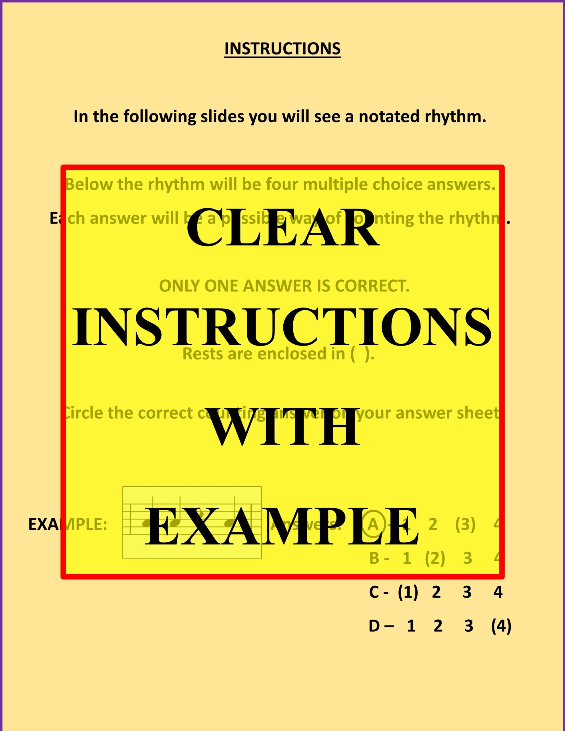 COUNTING RHYTHMS: Quarter & Half Notes & Rests #1 | Made By Teachers