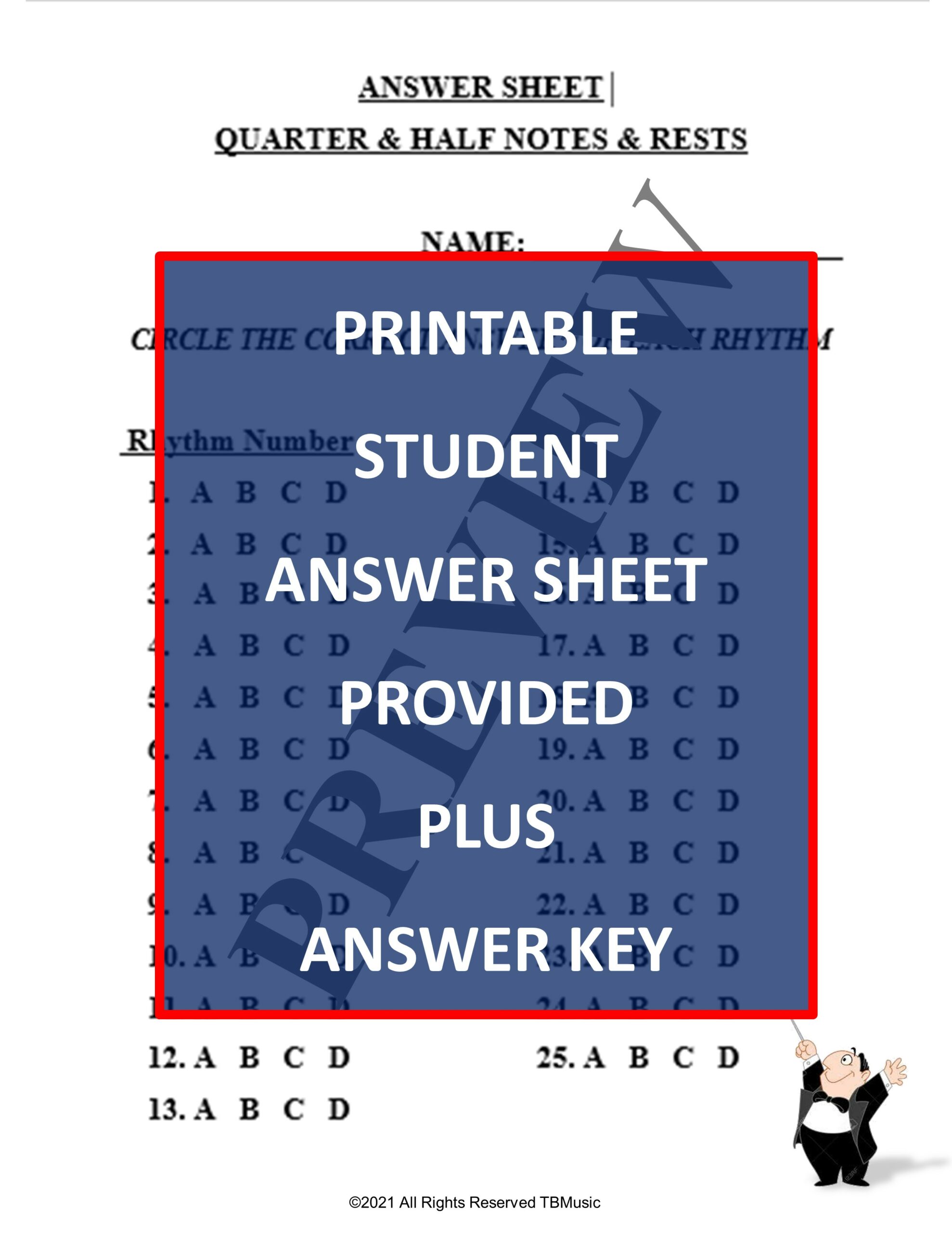 COUNTING RHYTHMS: Quarter & Half Notes & Rests #1 | Made By Teachers