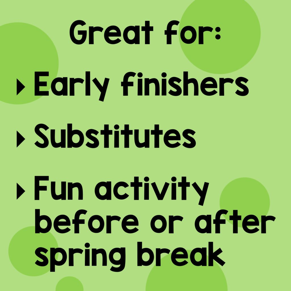 Spring Break Coordinate Plane Math Mystery Graphing Pictures in ...