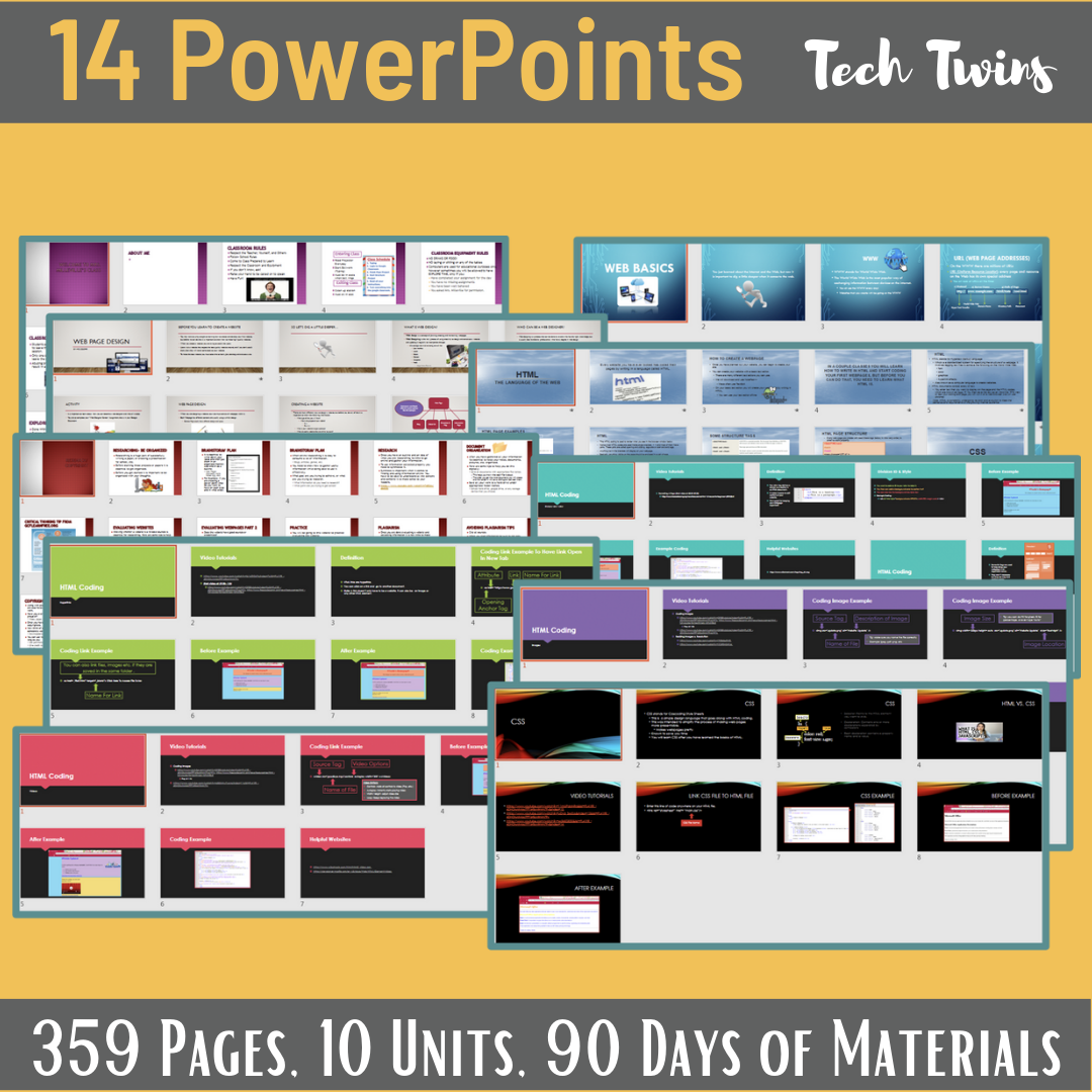 Web Design Course & Bundle- Full Year (TURNKEY) | Made By Teachers