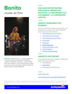 Bonito by Jarabe de Palo - Spanish Song to Practice the Present ...